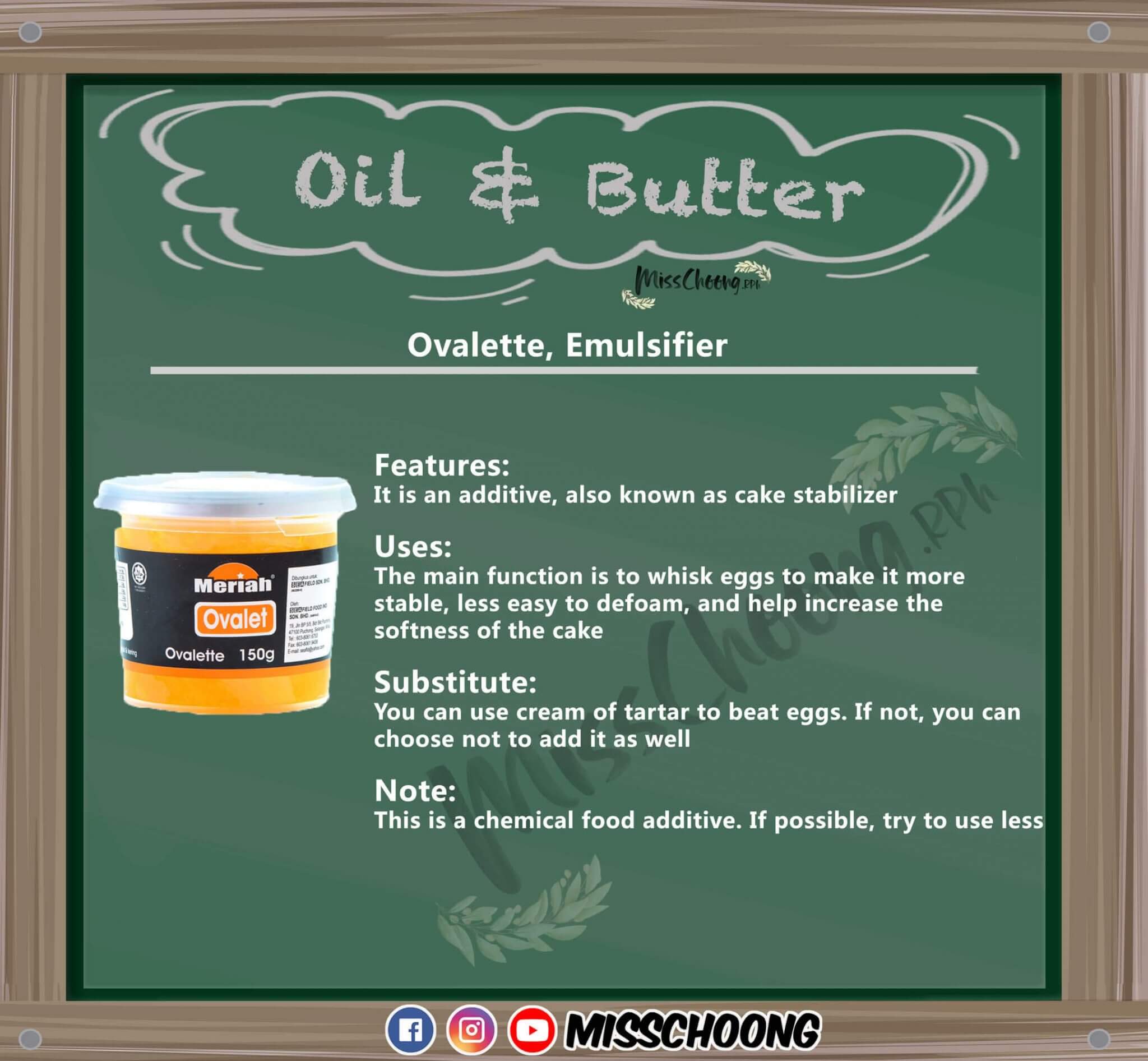 Ovalette,Cake Emulsifier Uses Explained Baking Cake | MissChoong