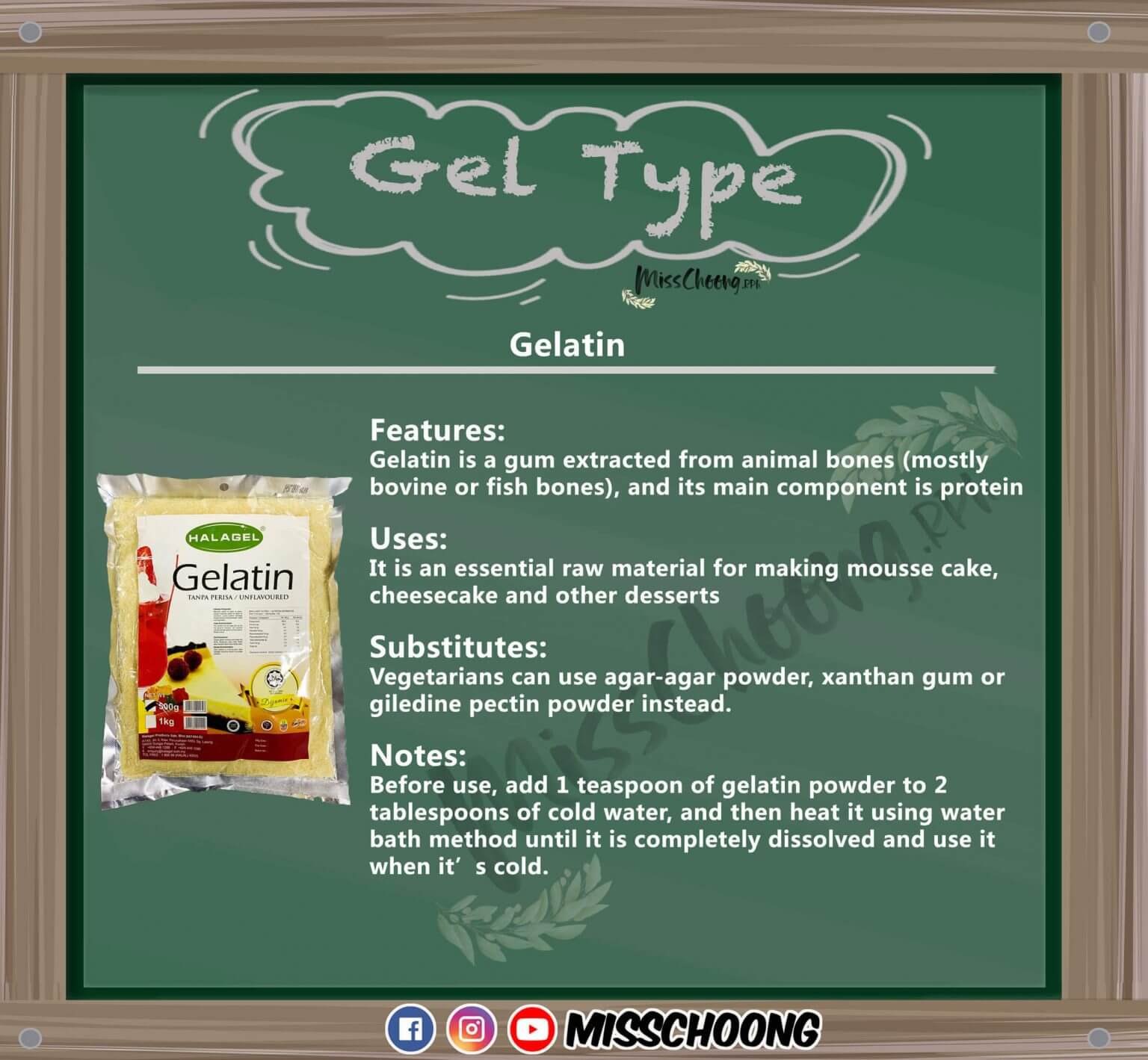 Gelatin Baking Uses Explained Bread Cake | MissChoong